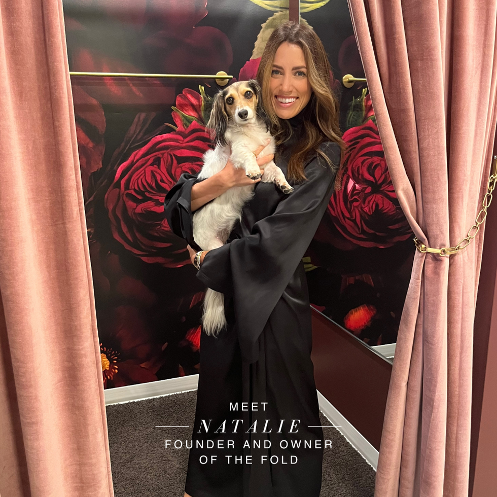 Meet Natalie, style-maven, dog-lover, founder and owner of The Fold.
