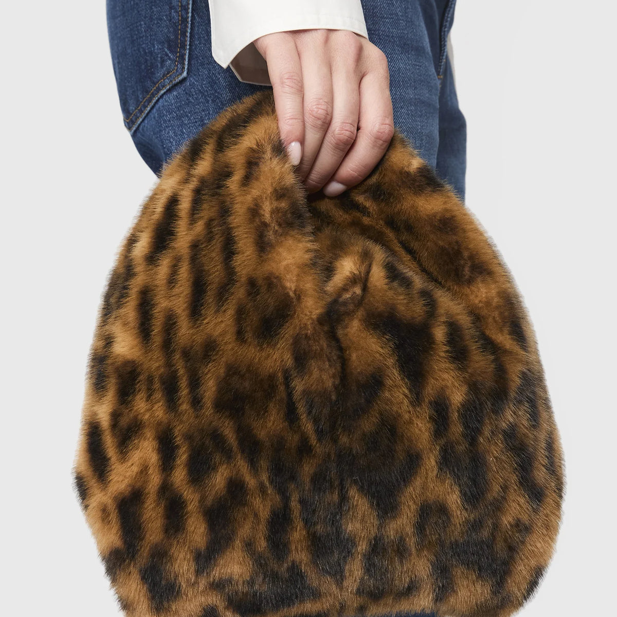 ALC Simone Faux Fur Bag - Leopard Brown Multi – The Fold