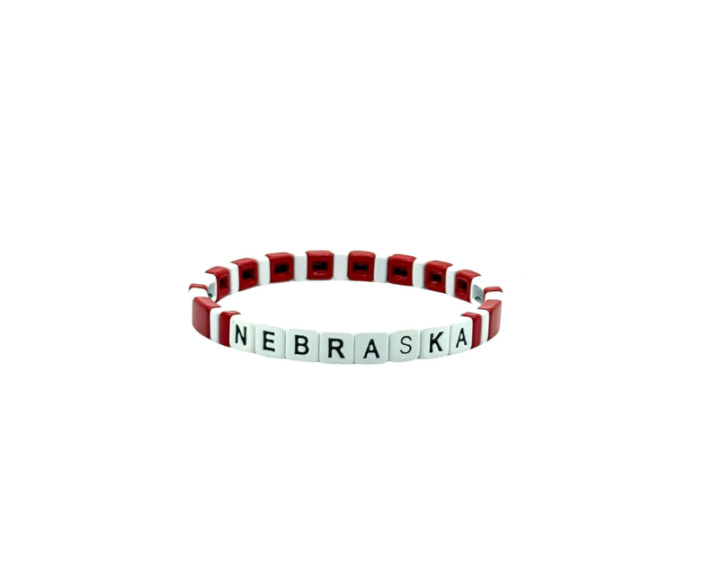 LLNY University of Nebraska Cornhuskers Bracelet - NEBRASKA – The Fold